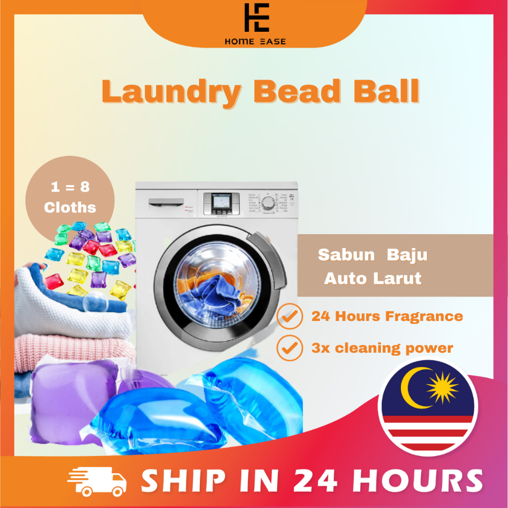 Laundry Beads Laundry Ball Laundry Detergent Laundry Capsule Dobi Sabun ...