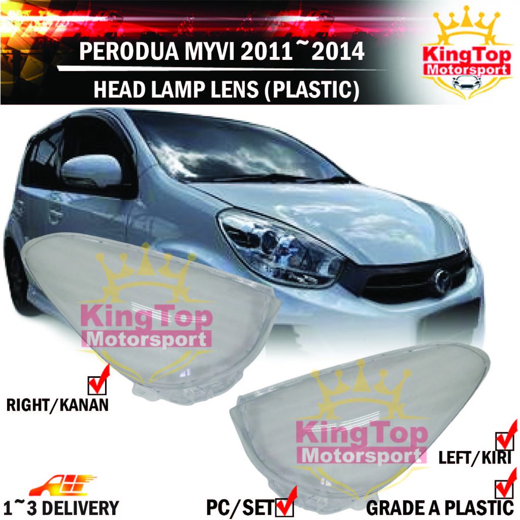 Perodua Myvi Lagi Best 2011~2014 headlamp lens cover Head lamp cover ...