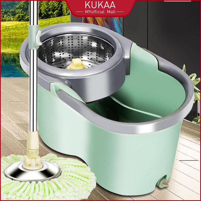 Kukaa 360 Degrees Spin Mop With Spinner Floor Cleaning Spin Tornado ...