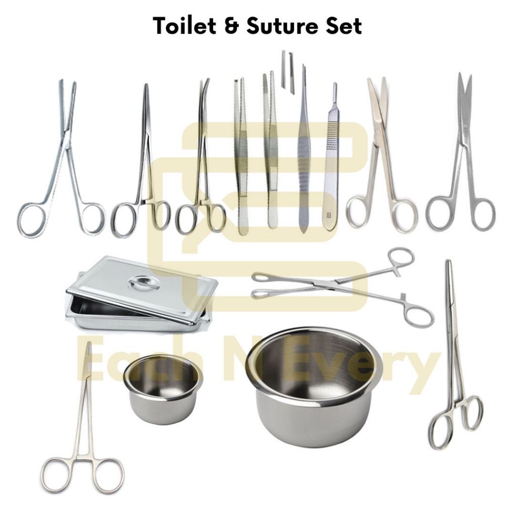 Toilet and Suture Set Surgical Instruments Medical Use Stainless Steel ...