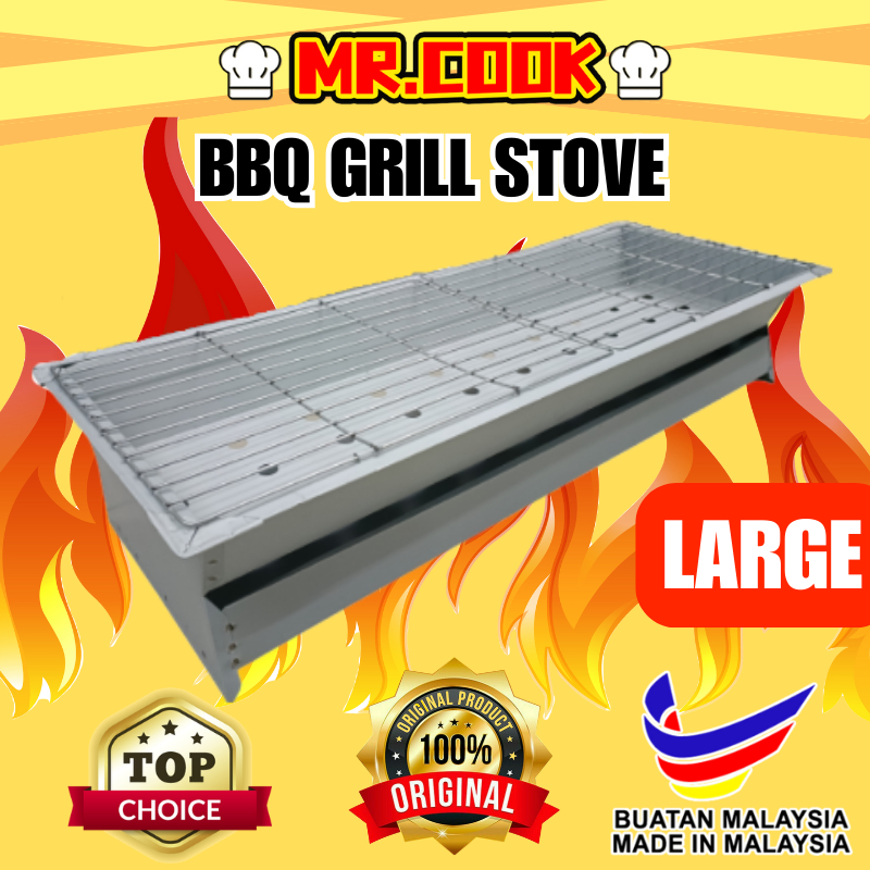 [MR.COOK] BBQ Grill Big Steel Classic Charcoal Barbeque Camping Picnic ...