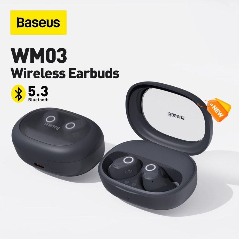 Baseus WM03 Wireless Earphones TWS Bluetooth 5.3 Headphones,Comfortable ...