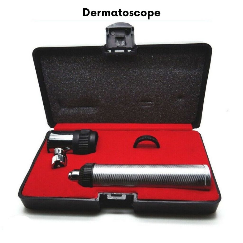 10X Magnifier Dermatoscope For Skin Clear Vision With Measure Scale LED ...