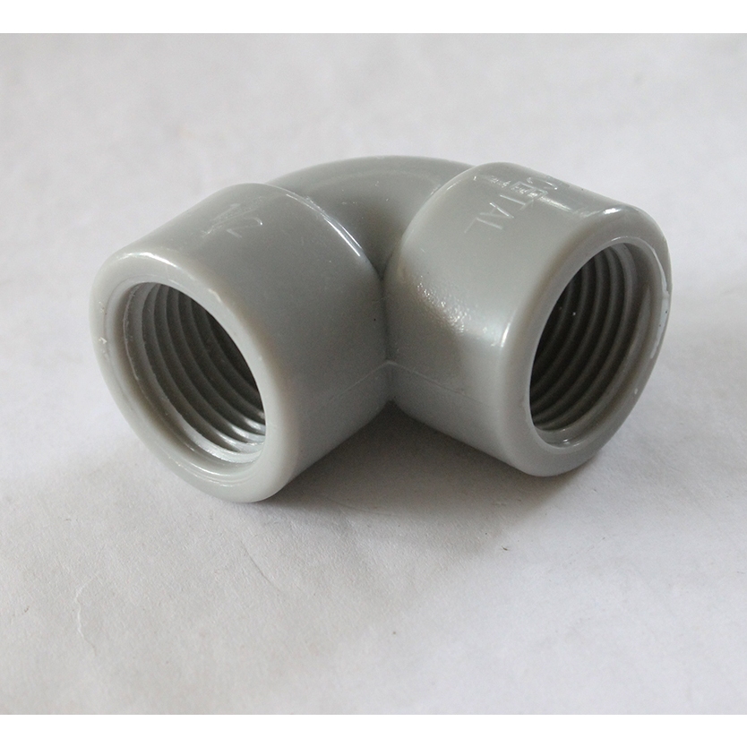PVC ACETAL 90 Degree Elbow Threaded Pipe Fitting 1/2 inch (15 mm ...