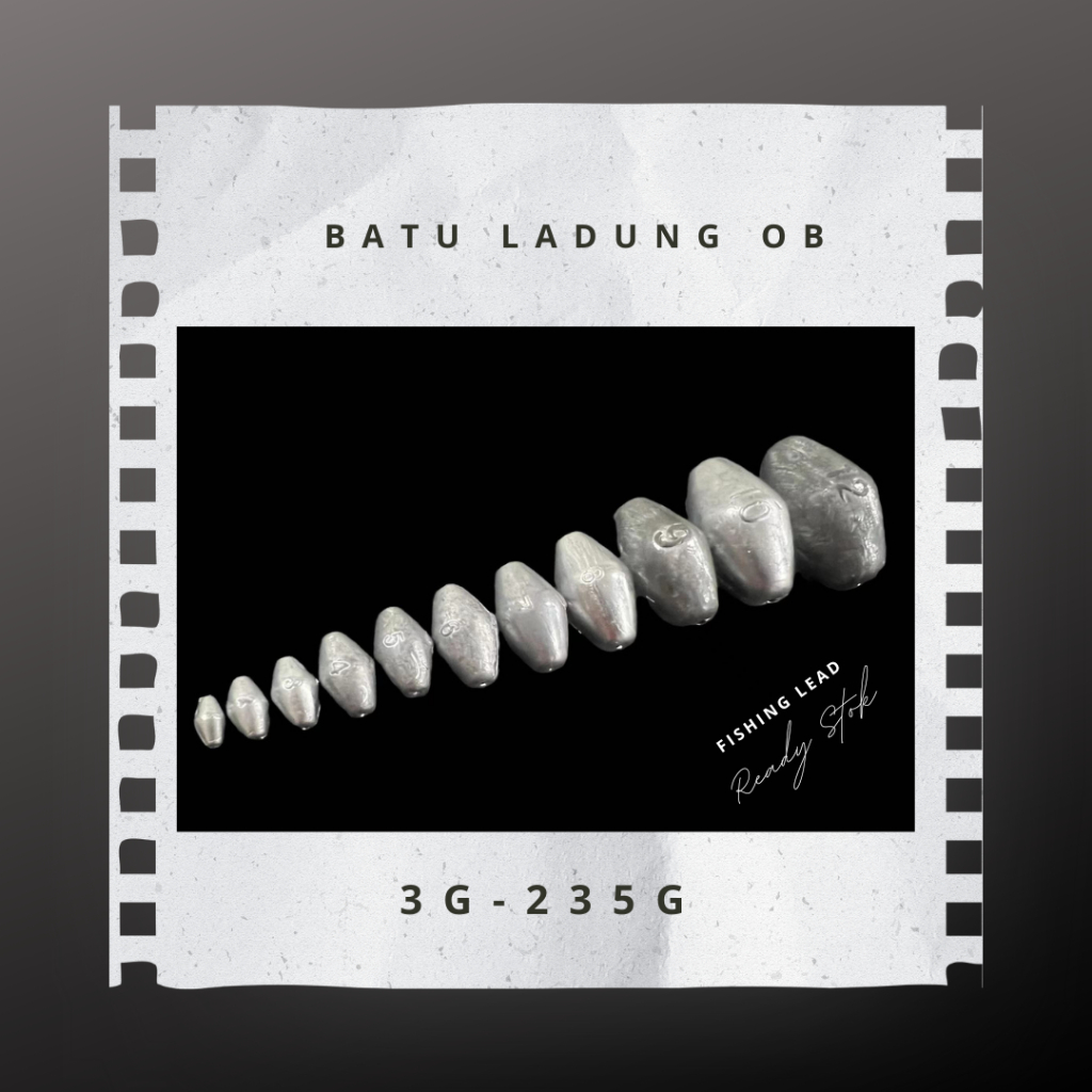 Batu Ladung (OB)/Timah Olive Shape (50g-230g) | Shopee Malaysia