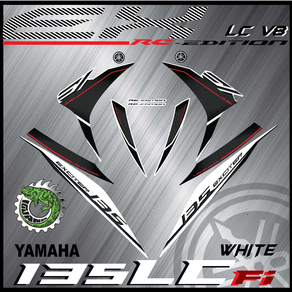 STRIPE YAMAHA LC135 V8 Fi EXCITER RC EDITION CUSTOM STRIPE 2023 VIETNAM ...