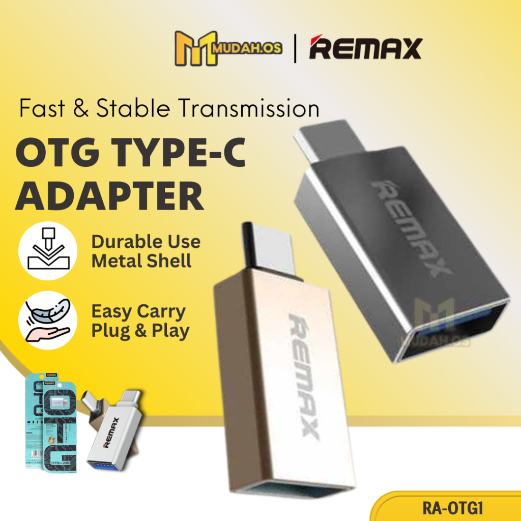 REMAX OTG Type C To USB Adapter OTG Pendrive Type C To USB Converter OTG Type C OTG Converter ...