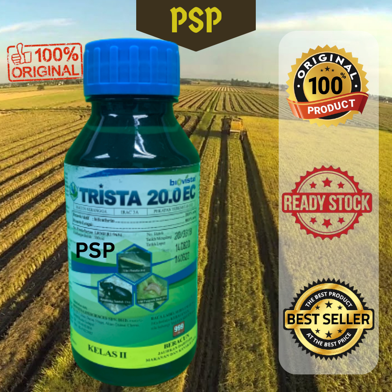 500ML TRISTA 20.0EC BIOVISTA Insecticide Racun Ulat/Racun Serangga ...