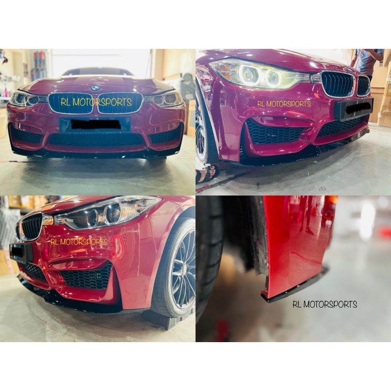 BMW F30 F32 M3 MP CS Style front diffuser lip skirt bodykit body kit ...
