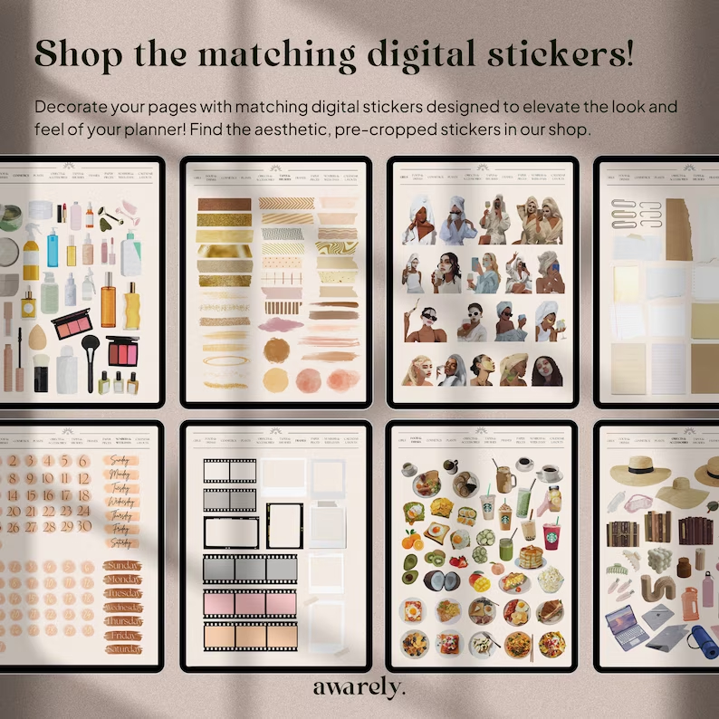 THAT GIRL Undated Digital Planner | Daily, Weekly, Monthly Goodnotes ...