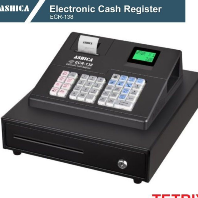 Mesin Cashier Ashica Cash Register Machine Mesin Cashier Sharp XE-A137 ...