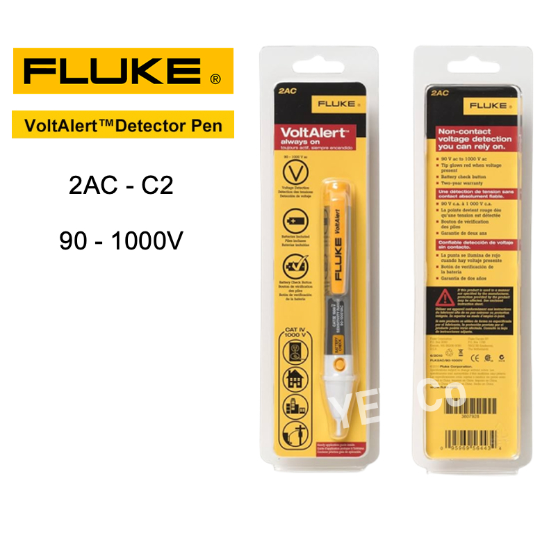 ORIGINAL Fluke 2AC 90-1000V VoltAlert Non-Contact Voltage Electrical ...