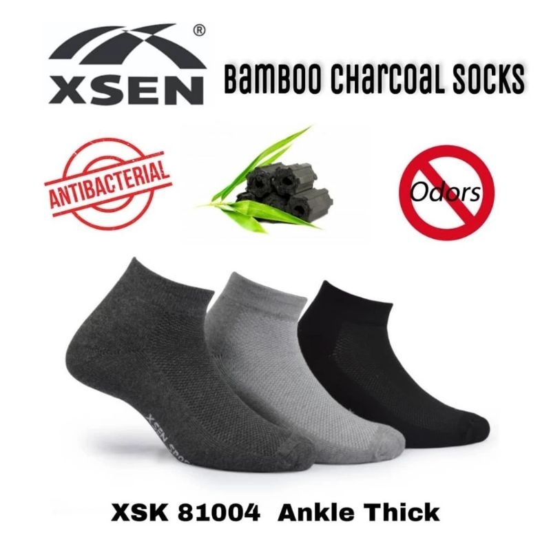 🔥Hot Item 🔥Xsen Above Ankle Socks Bamboo Charcoal Socks Thick socks | Shopee Malaysia