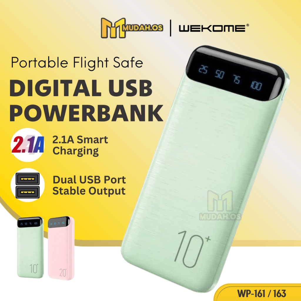 WK Design Power Bank 10000mAh Powerbank 10000mah Original Portable ...