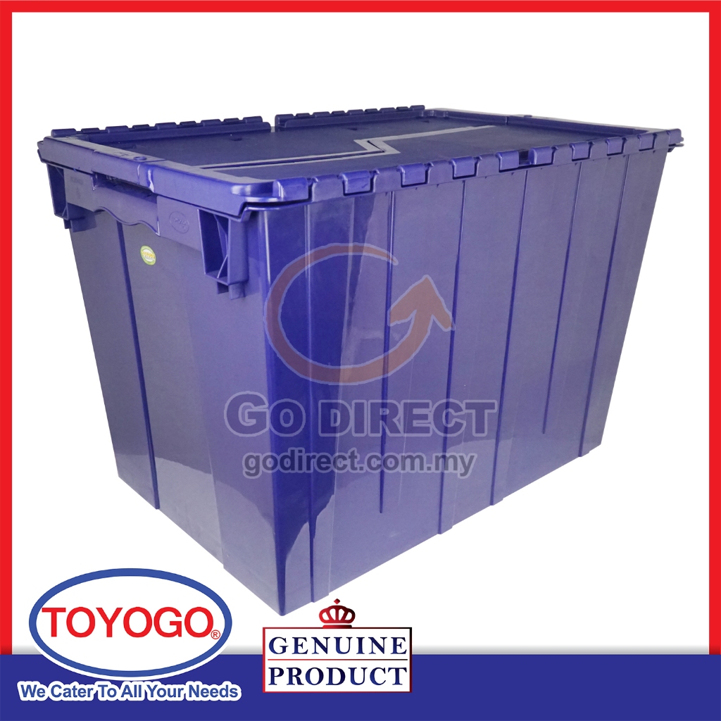 TOYOGO 152L Lockable Container (4631) Heavy Duty Plastic Stackable Nestable Security Bin ...