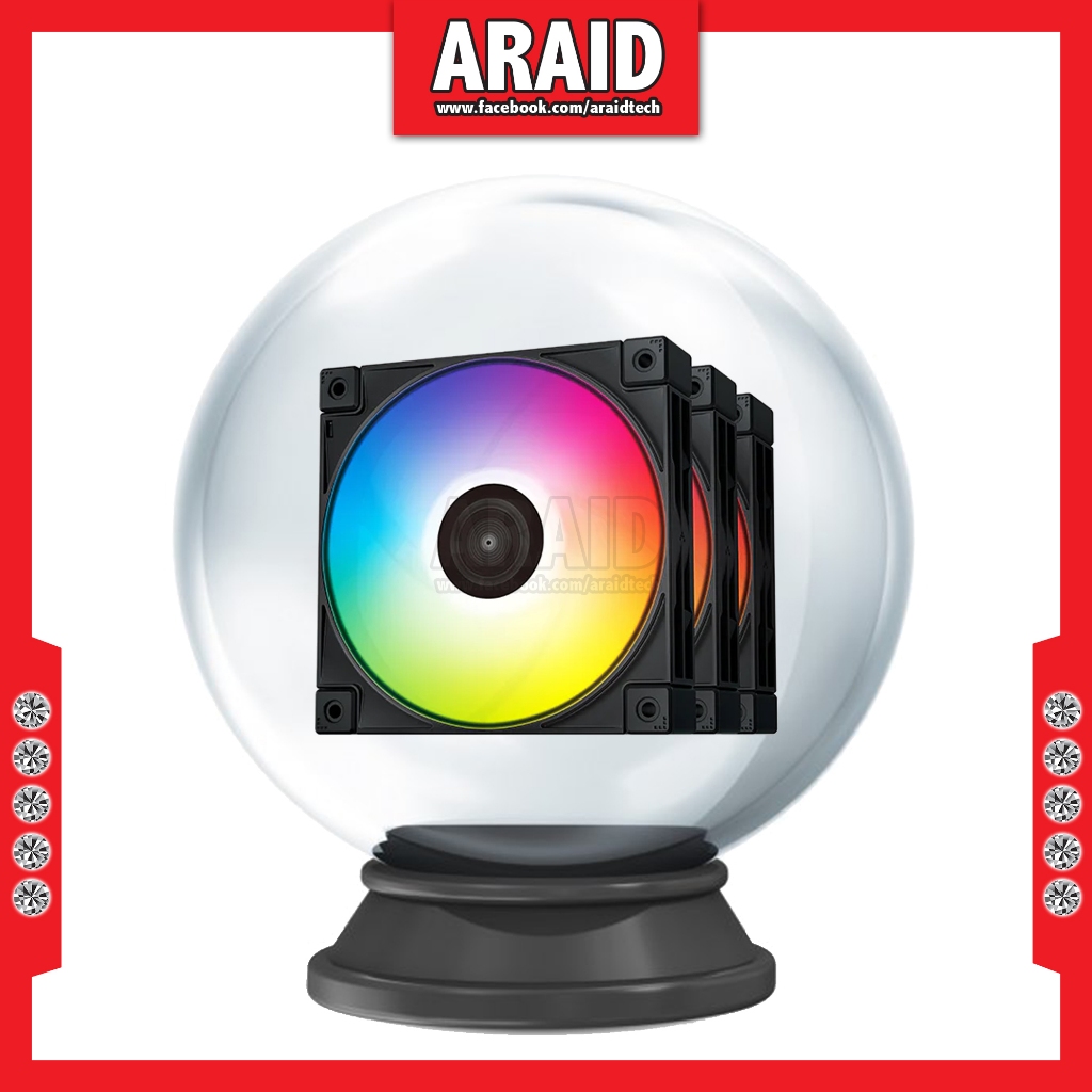DeepCool FC120 3 in 1 PWM Case Fan (Black/White) | Shopee Malaysia