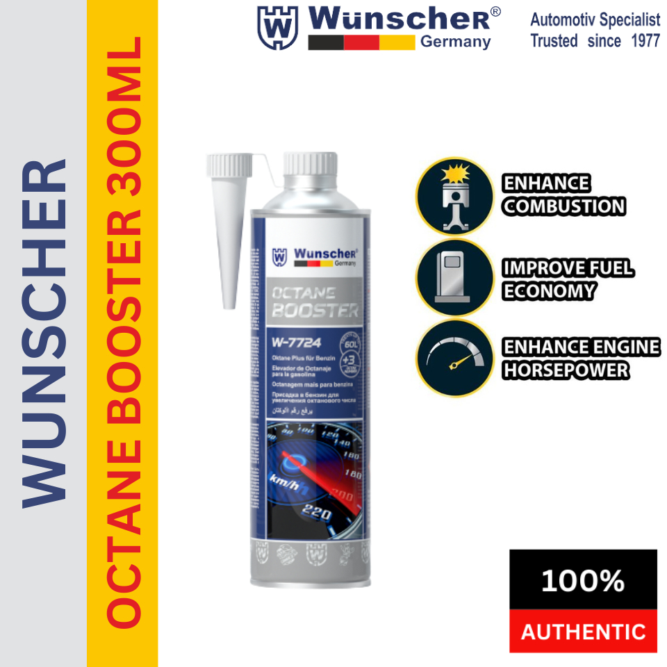 (MADE IN GERMANY) WUNSCHER W7724 CAR CARE 3RON Octane Booster 300ml ...
