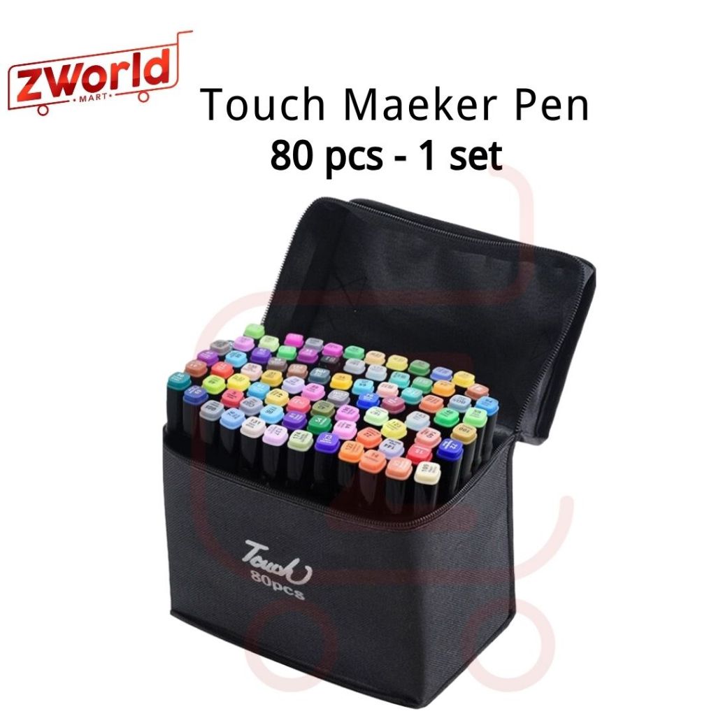 Touch Art Markers 24 / 36 / 48 / 60 /80 / 100 Twin Tip Drawing Copic ...