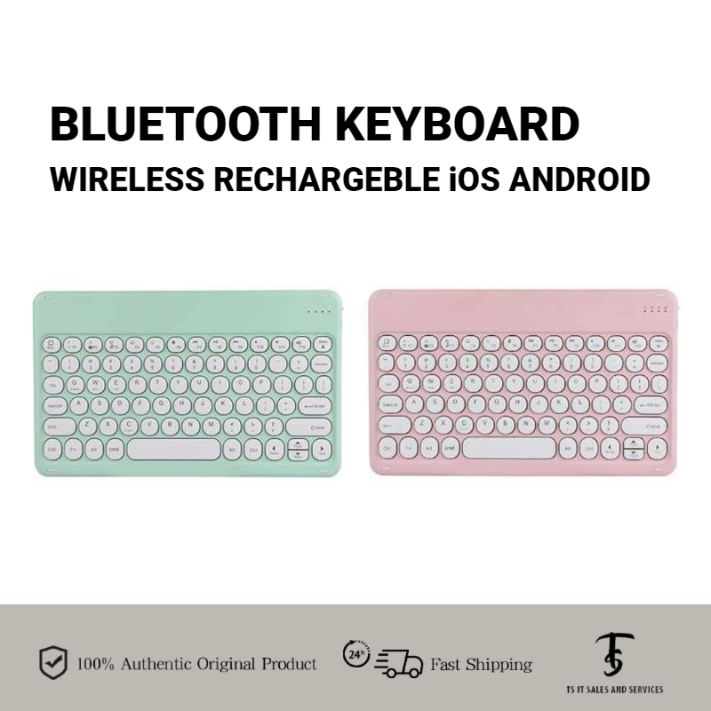 iPad Keyboard / Colorful Scissor Feet Wireless Bluetooth Keyboard ...