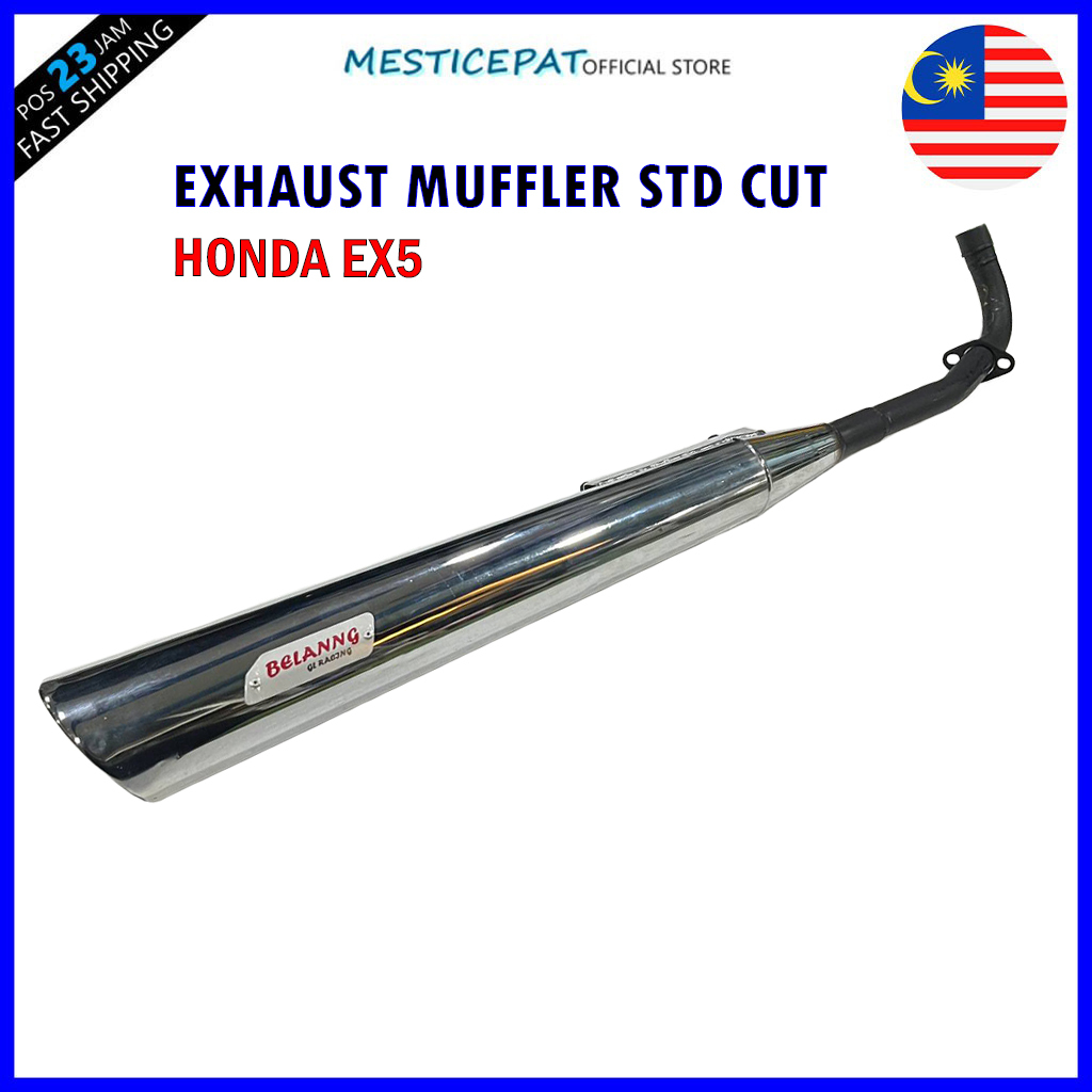 EX5 EXHAUST MUFFLER RACING STANDARD CUT BELANG GL FOR EX5 DREAM EX5 ...