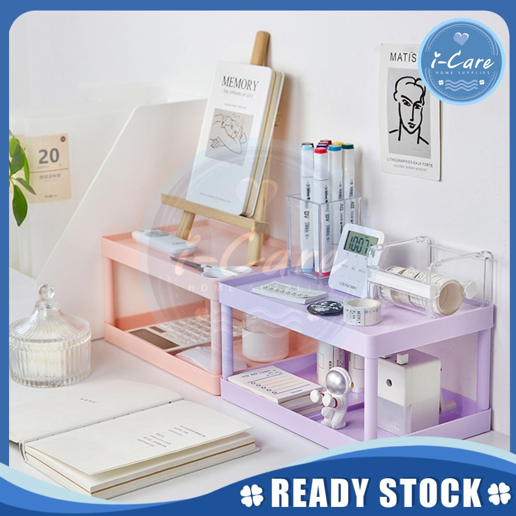 (I22 Ready Stock) Multifunctional Desktop Storage Rack Desktop ...