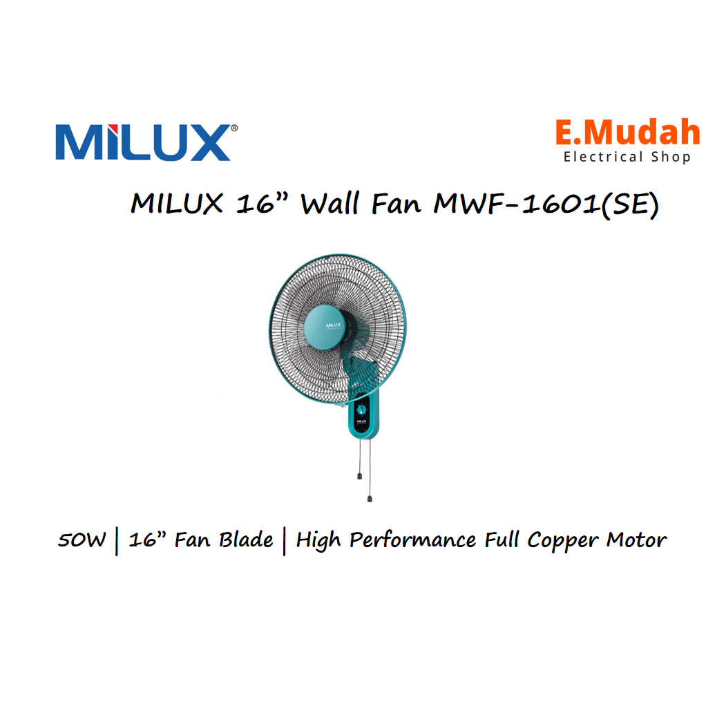 Milux 16'' Wall Fan MWF-1601(SE) | Shopee Malaysia