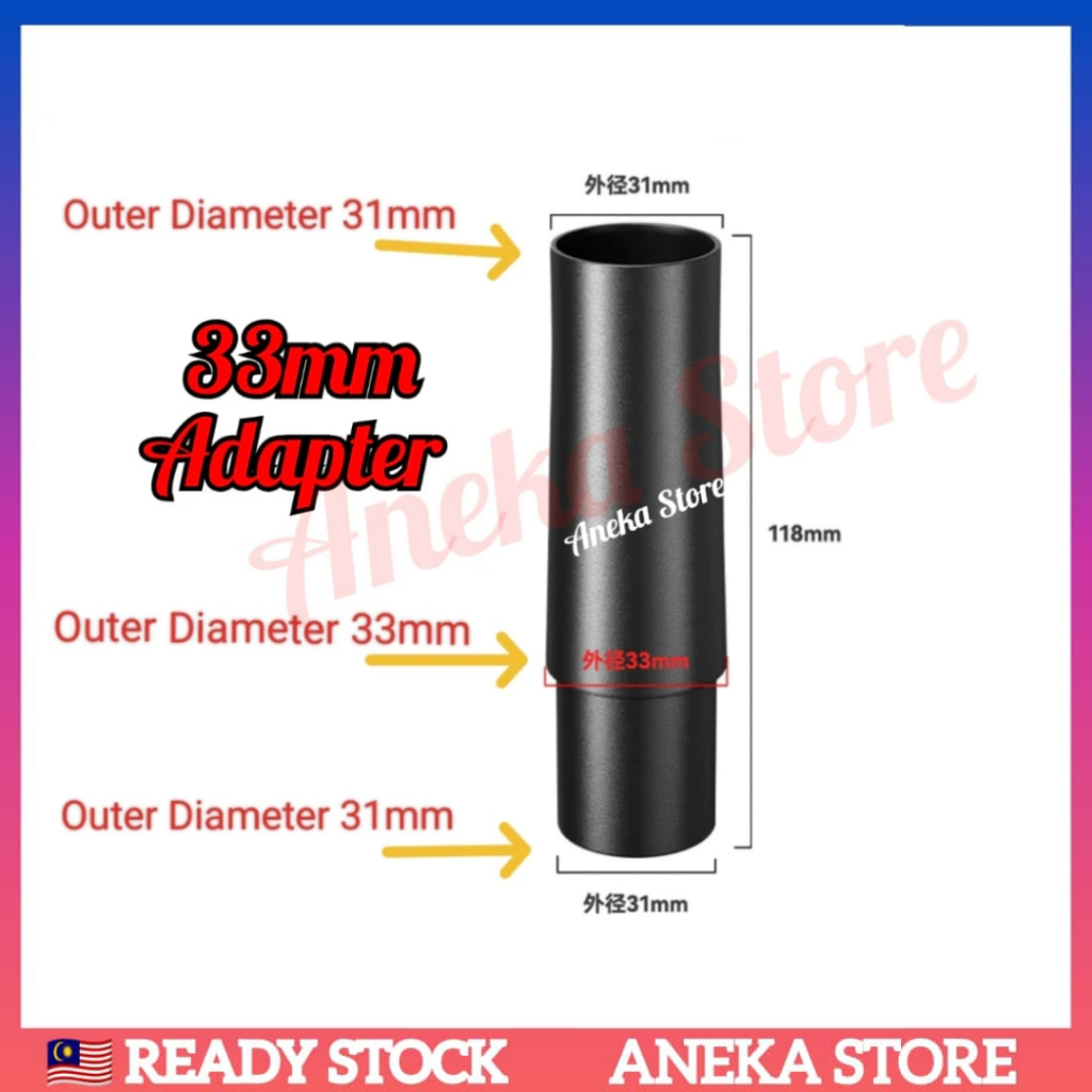 🇲🇾 33mm Adapter Connector for Panasonic Vacuum Cleaner Brush Head Tube ...