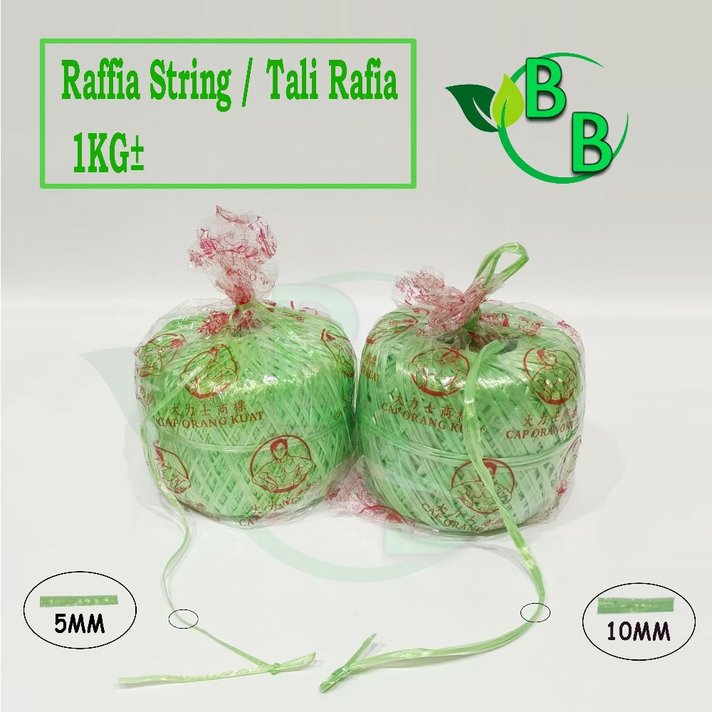 Raffia String/ Tali Rafia 1kg± CAP ORANG KUAT Plastic String/Raffia ...