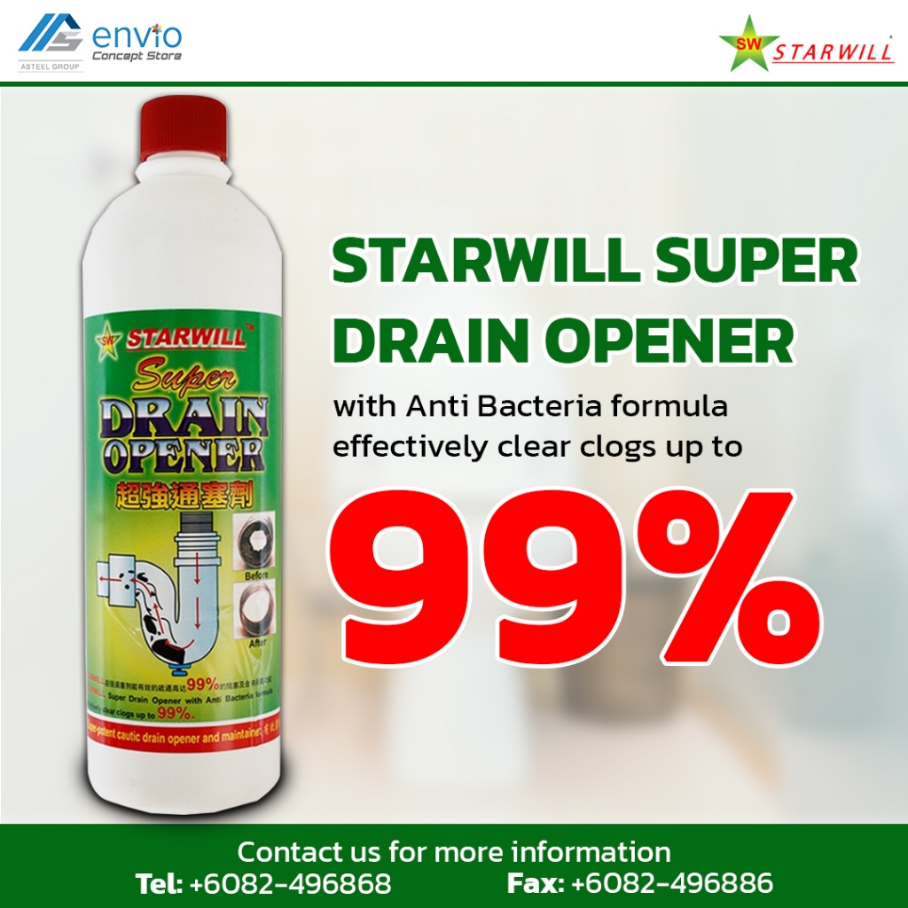 STARWILL Super Drain Opener 700g | Shopee Malaysia