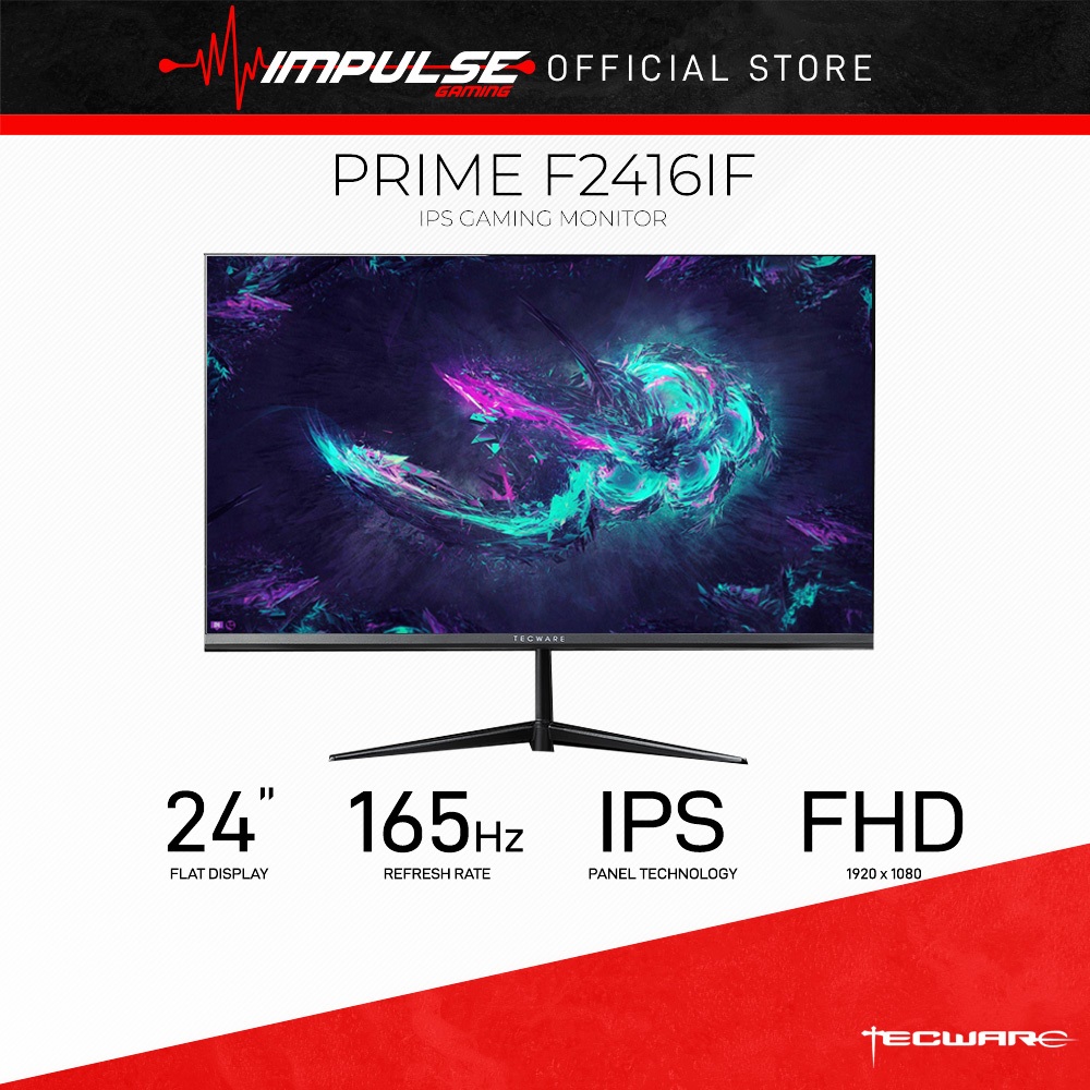 Tecware Prime PF240U / F2416IF 24" Zero Bezel Design 165Hz IPS Gaming ...