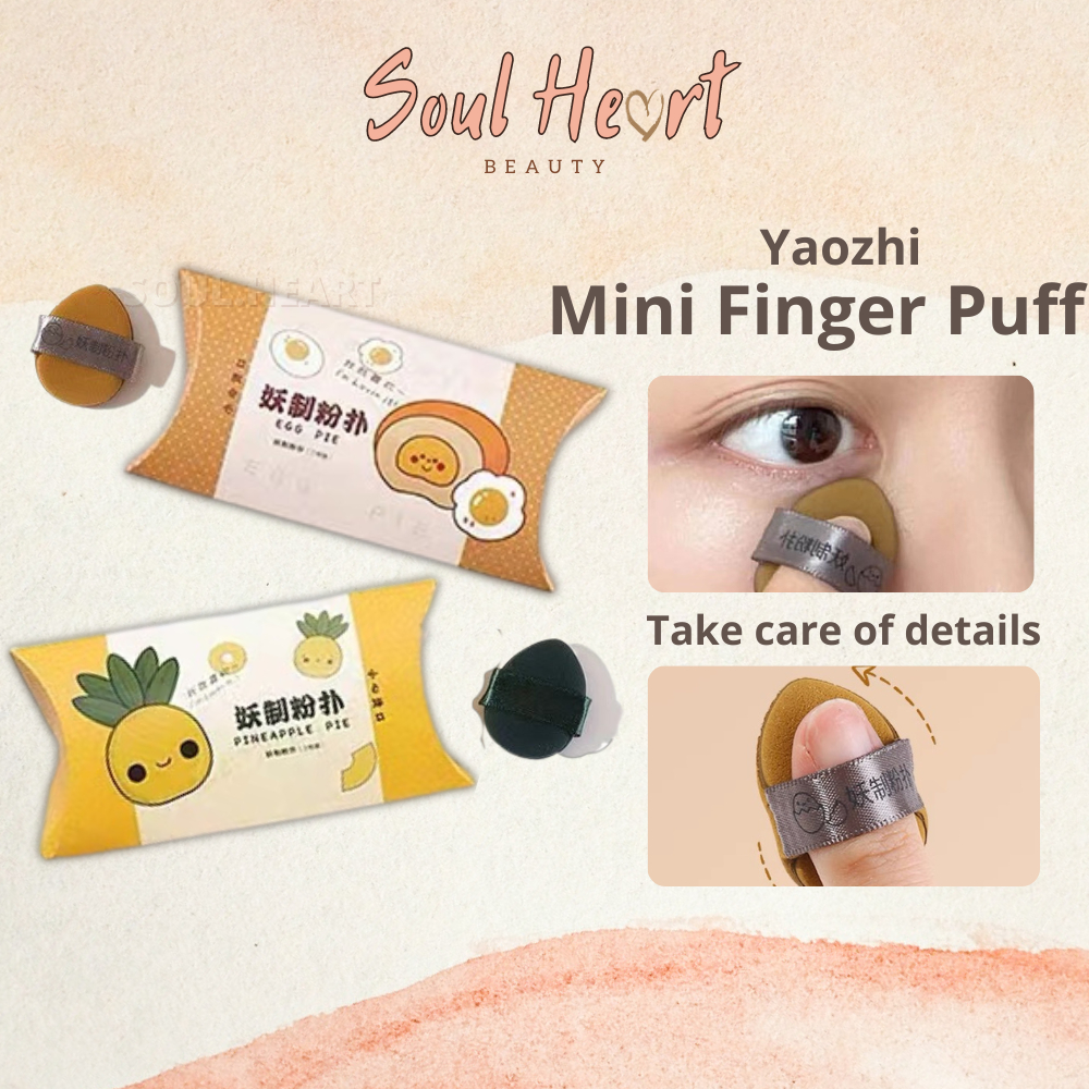 【Readystock】Yaozhi Mini Puff Finger Sponge Puff Makeup Puff ...