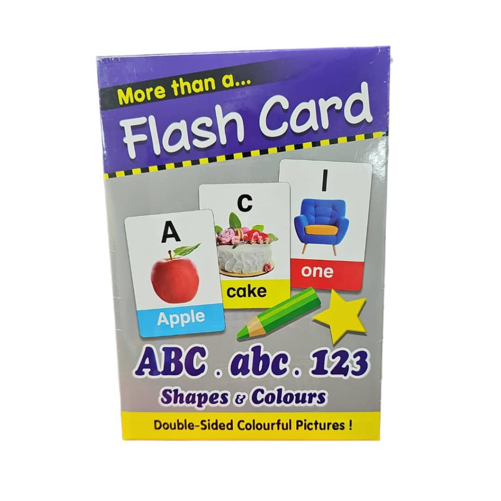 Flash card ABC, abc, 123, Shapes & Colour. | Shopee Malaysia