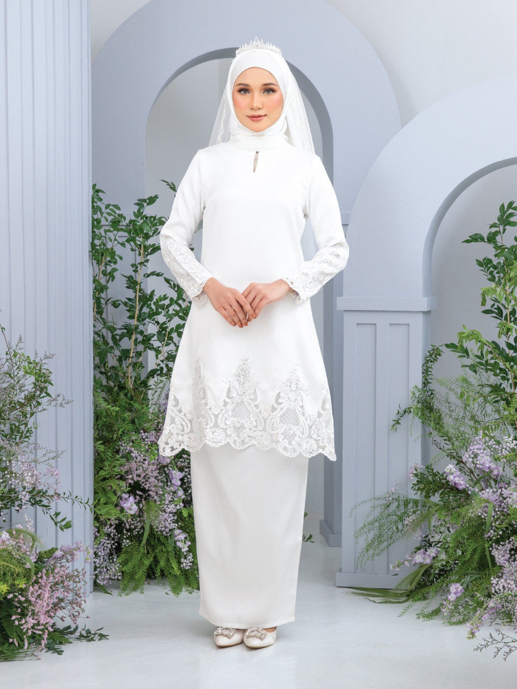 ZARIA KURUNG ( OFF WHITE) - BAJU NIKAH | Shopee Malaysia