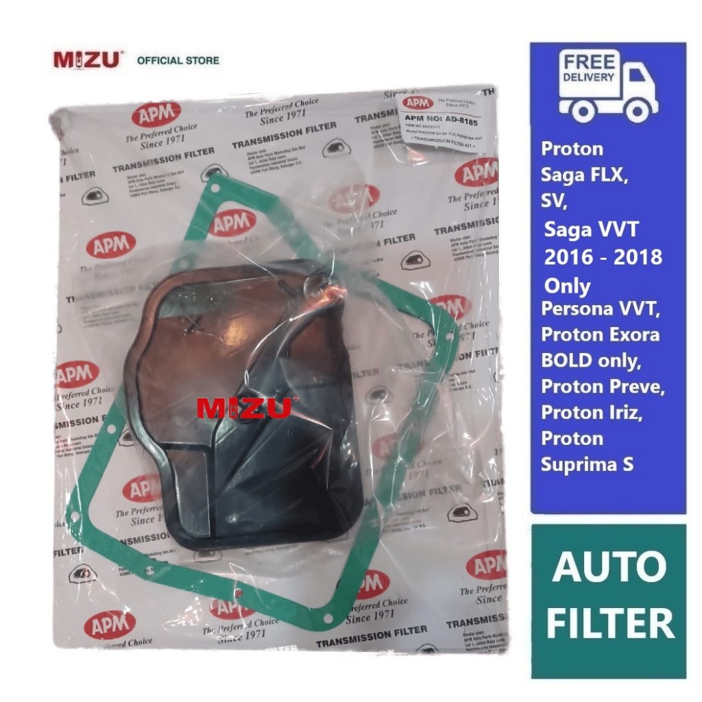 MIZU (New) APM AUTO FILTER CVT FLX,EXORA BOLD,PREVE,IRIZ,SUPRIMA S ...