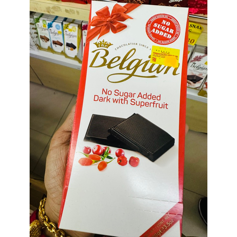 Coklat Langkawi Belgian No Sugar Added Milk/Dark Chocolate with Almond ...