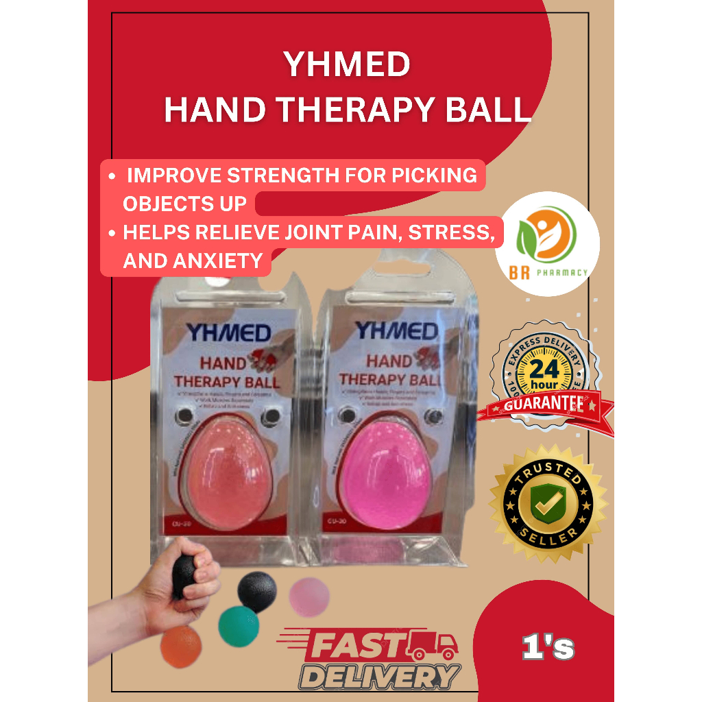 Primes / YHMED Hand Therapy Ball Strengthen Hands Fingers Forearms Work ...
