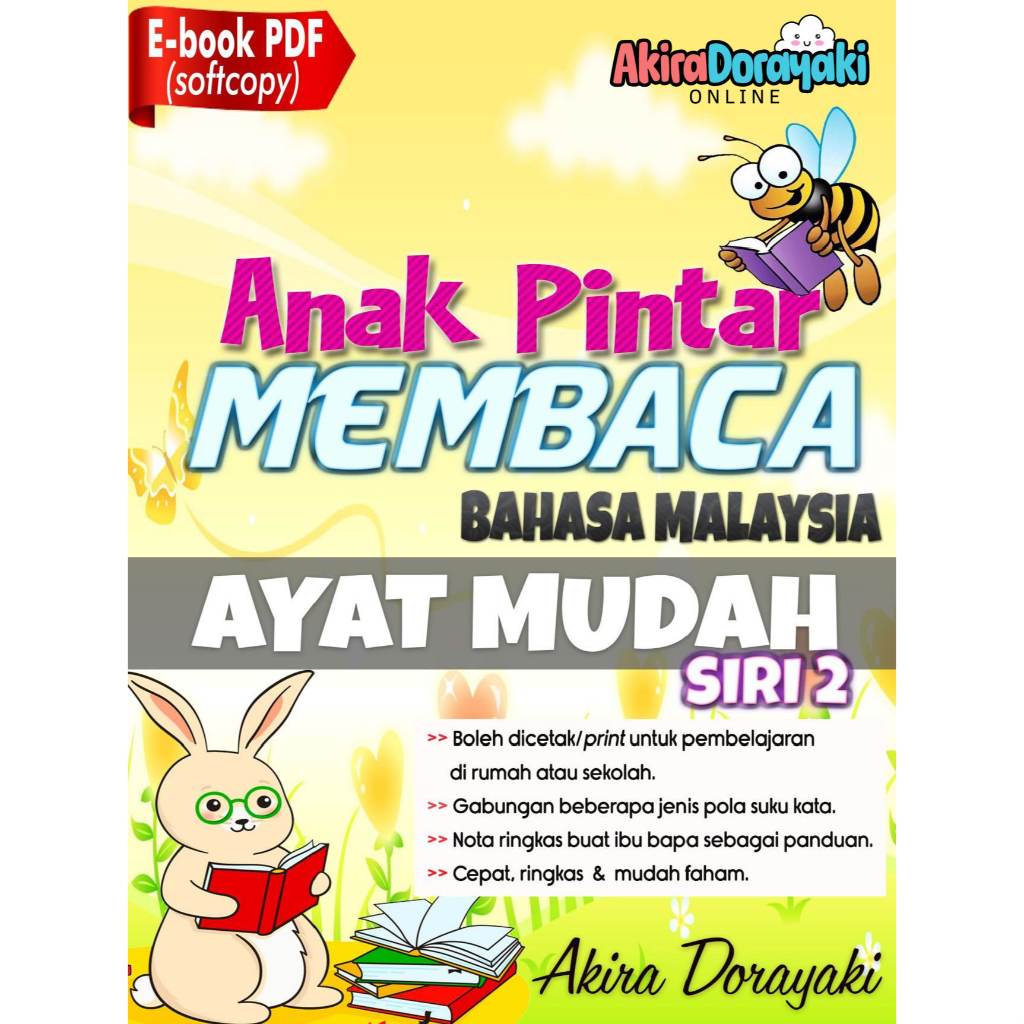 PDF [softcopy] Siri 2 Anak Pintar Membaca Ayat Mudah Suku kata latihan ...