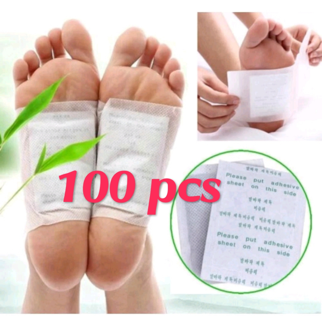 100pcs Original Jun Gong Foot Patch Detox Foot patch Kaki Buang toksi | Shopee Malaysia