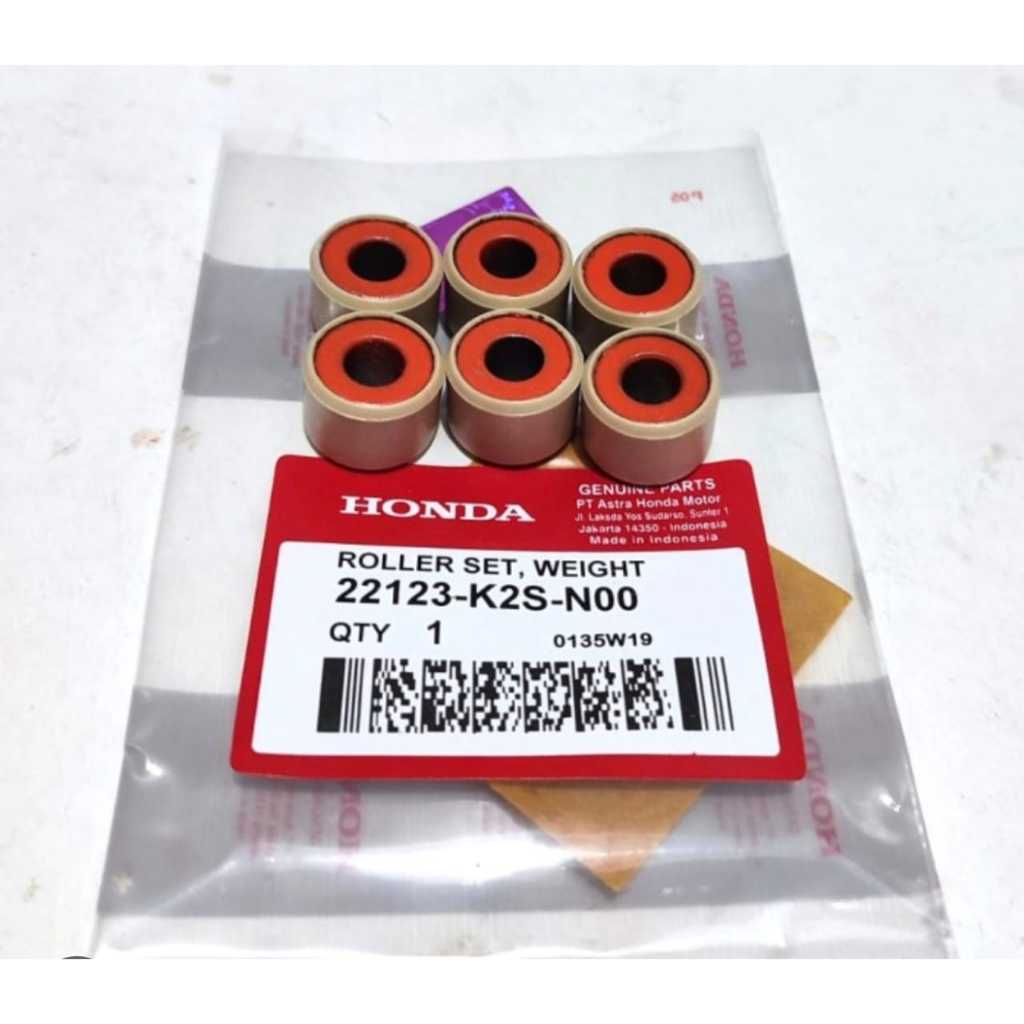 22123-K2S-N00 HONDA VARIO 160 ROLLER WEIGHT SET ORIGINAL | Shopee Malaysia