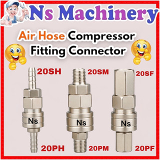 Air Hose Pneumatic Air Compressor Connector Coupler Socket Quick ...