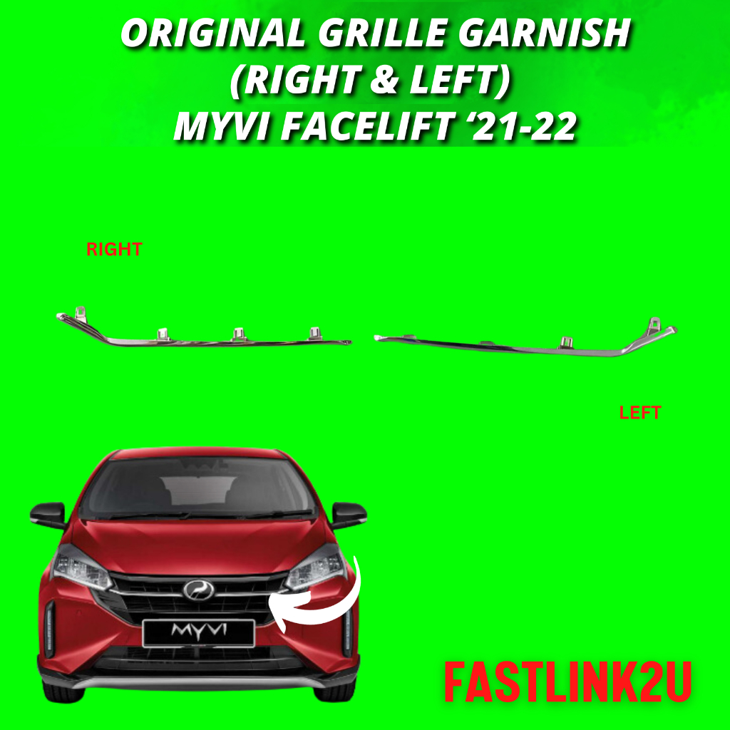 Fastlink Original Front Grille Garnish Chrome Myvi 2021 New High ...