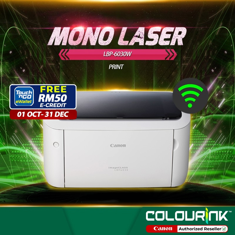 Canon imageCLASS LBP-6030w Monochrome Black & White Wireless Laser ...