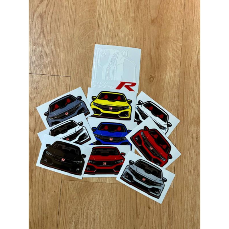 Honda Civic FK8R UV STICKER | Shopee Malaysia