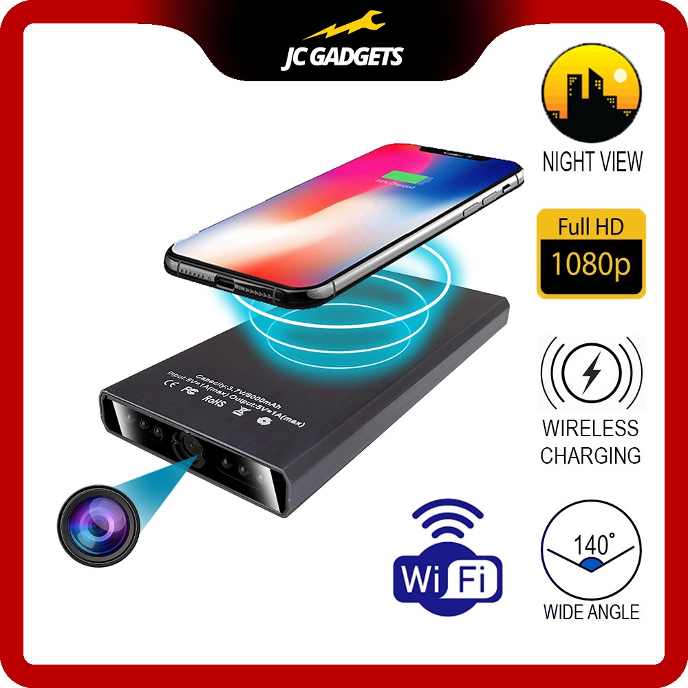 NEW Power Bank USB Charger with Camera Mini Recorder Cam Voice ...