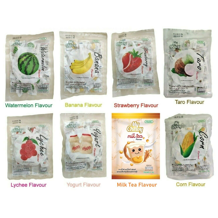 Gula-gula Viral.. My Chewy Milk Candy 100Pcs Assorted Flavour | Shopee ...
