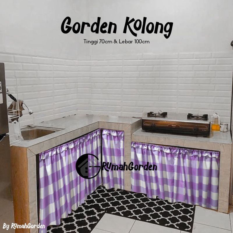 skirting kabinet langsir dapur langsir sinki skirting sinki cover dapur ...