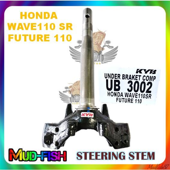 ORIGINAL KYB HONDA WAVE 100 | WAVE125 | WAVE110 SR | FUTURE STEERING STEM | UNDER BRACKET COMP ...