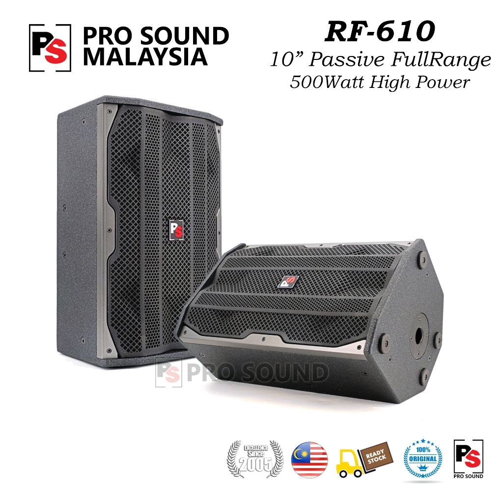 ( SEBIJI / PER UNIT ) PS Pro Sound Stage Audio RF-610 Loud Speaker 500W ...
