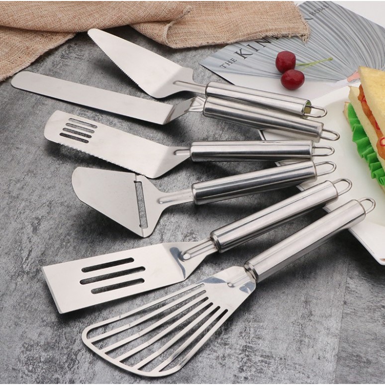 Stainless steel cooking spatula, steak spatula, Teppanyaki omelette ...