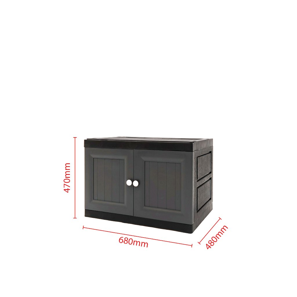 Abbaware Wardrobe Wooden design with Mirror / Almari Baju/ Storage ...